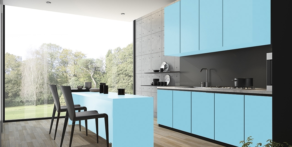 Light Blue Laminates in MEA - Greenlam